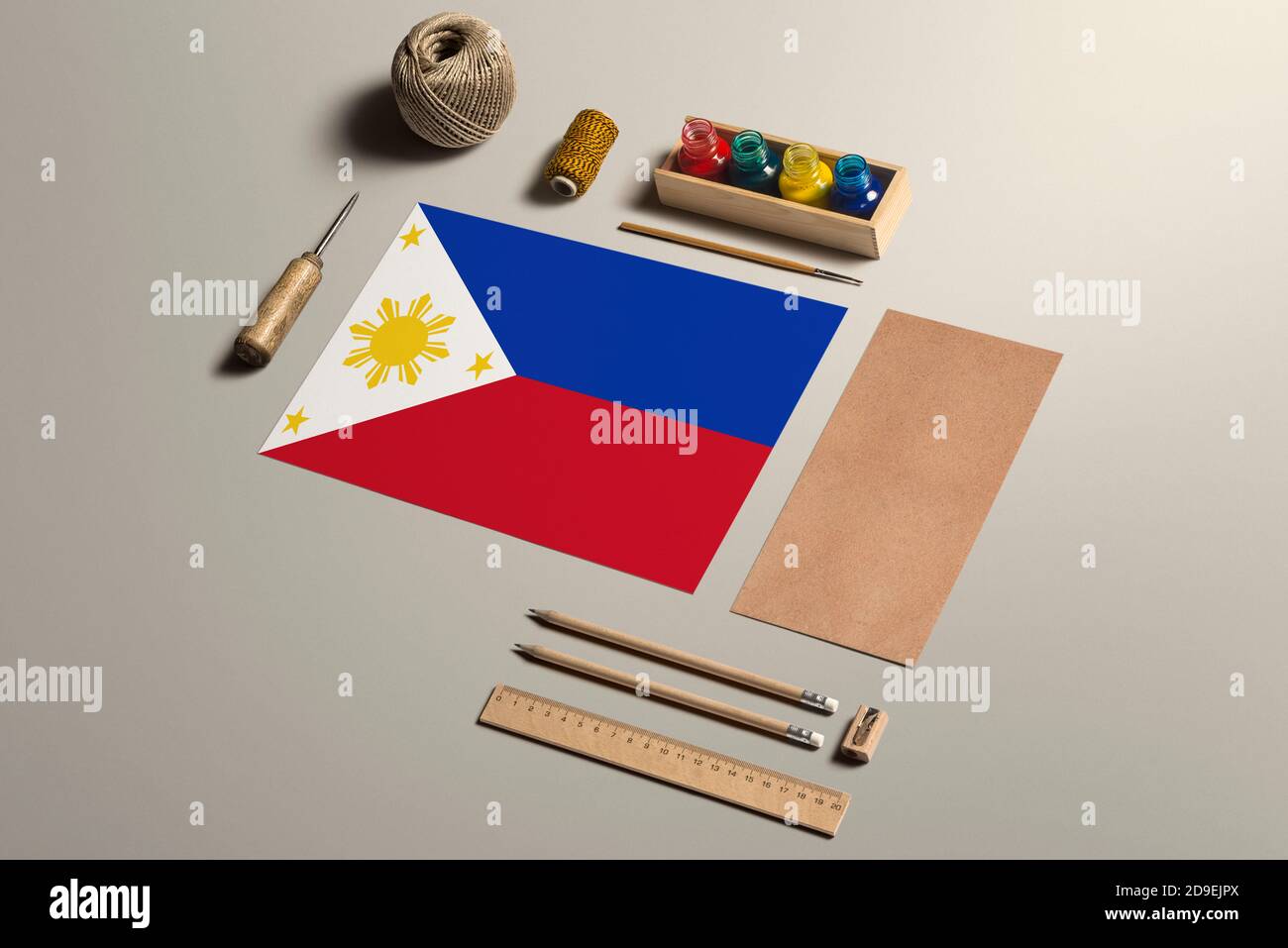 Philippines calligraphy concept, accessories and tools for beautiful ...