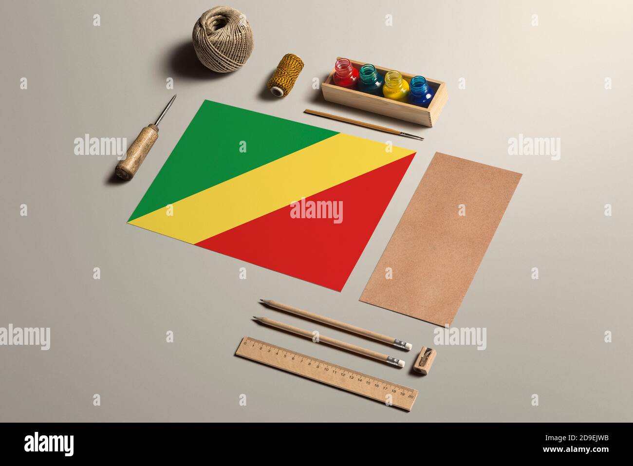 Republic Of The Congo calligraphy concept, accessories and tools for ...