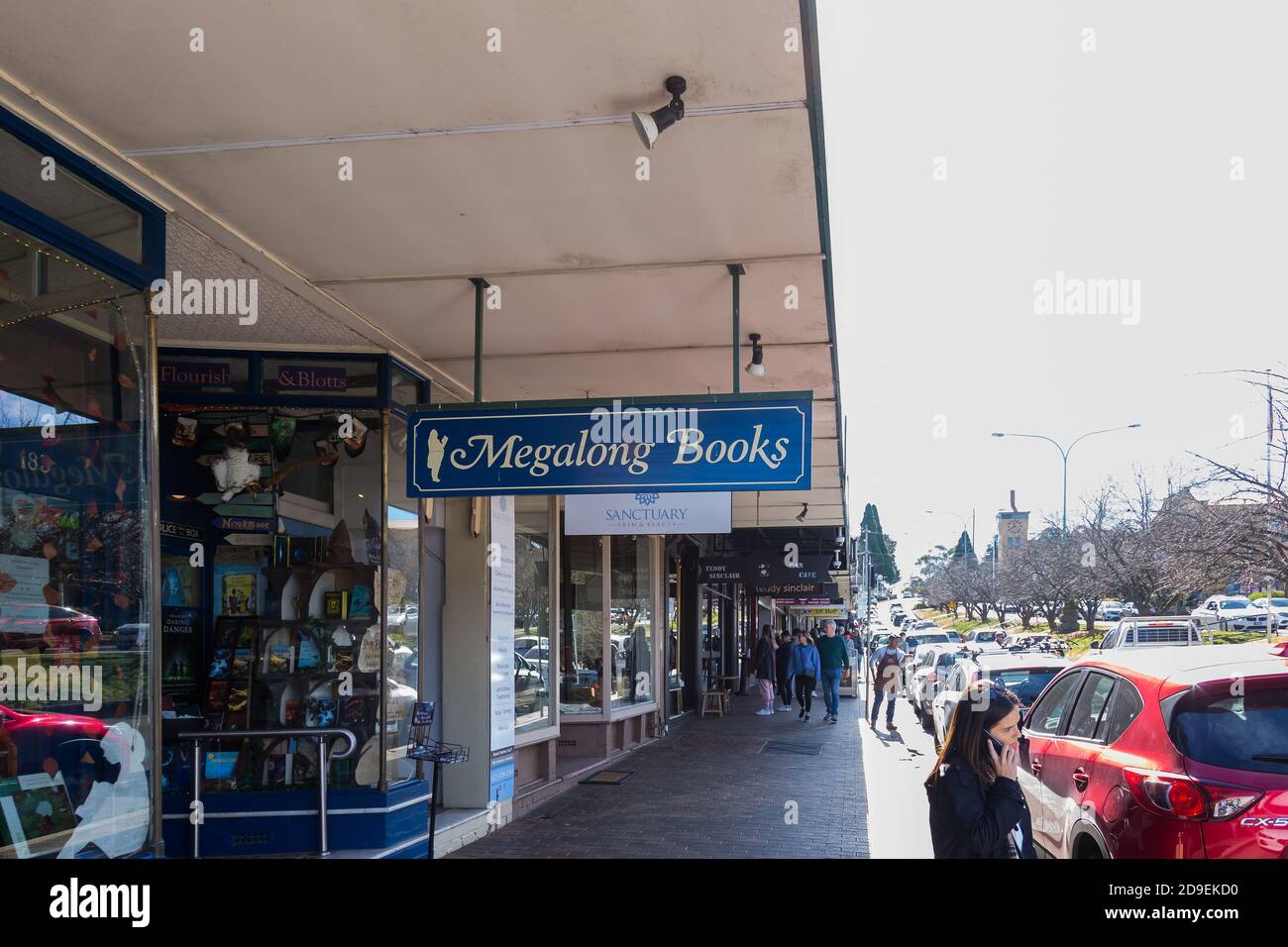 General views of shops, restaurants and cafes, Leura, NSW, Australia ...