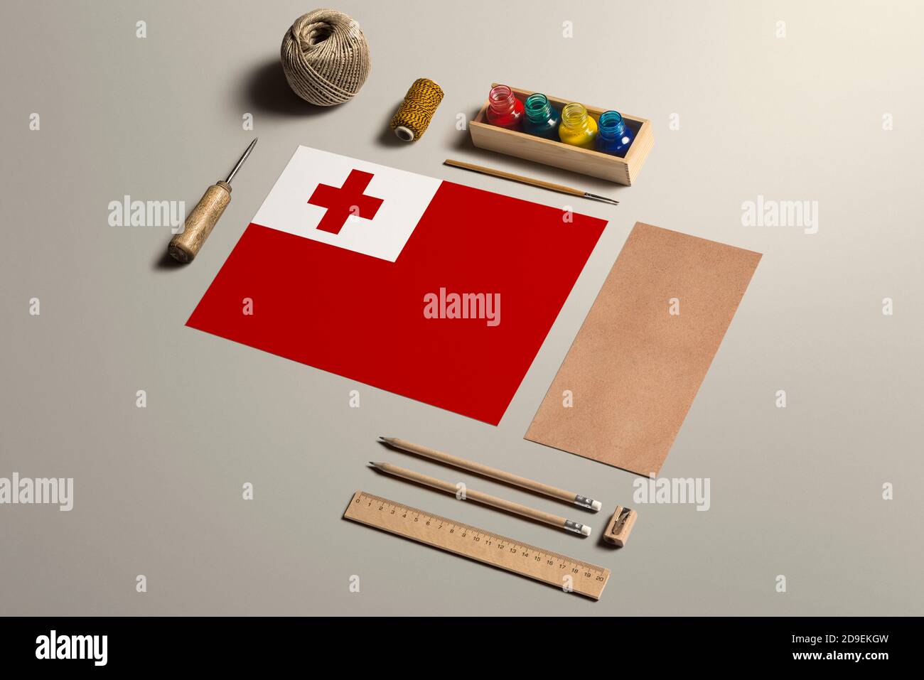 Tonga calligraphy concept, accessories and tools for beautiful ...
