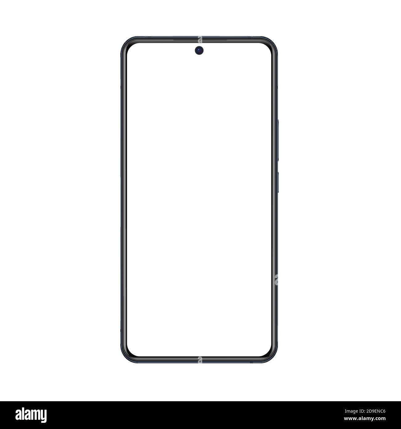Realistic Vector Mobile Phone Blank Screen Mockups Realistic