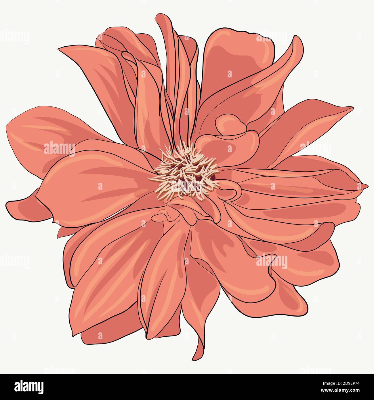 Realistic flower hi-res stock photography and images - Alamy