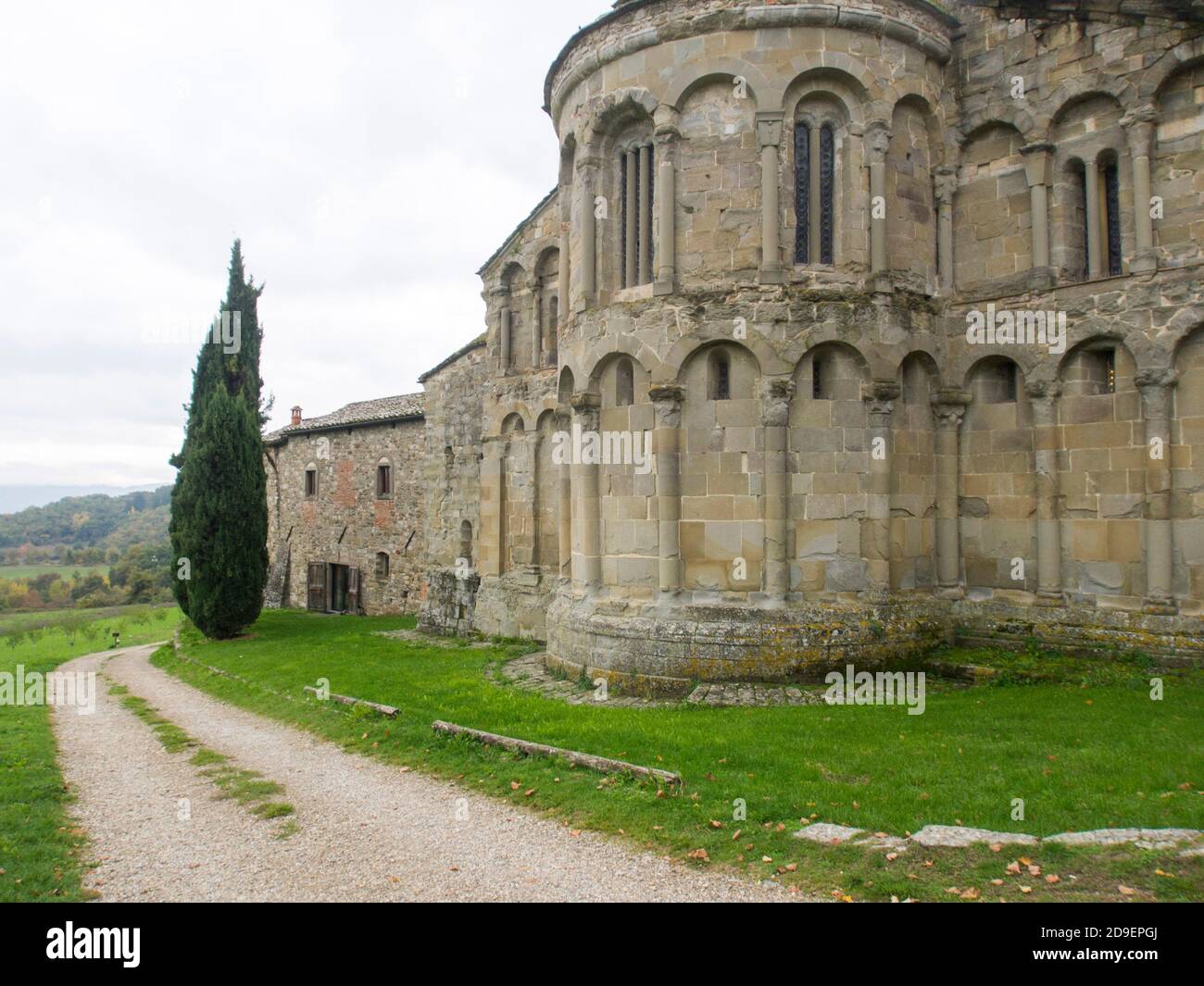 Italy, Tuscany, the church of Romena village Stock Photo - Alamy