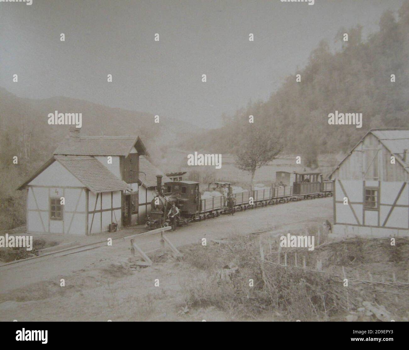 The station in Vreli at the beginning of the 20th century Stock Photo ...