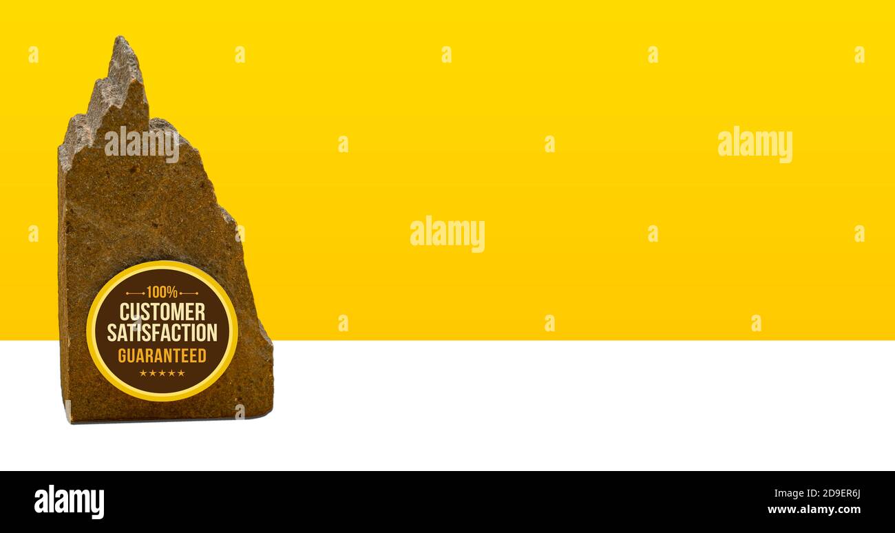 Customer Satisfaction guaranteed award banner with copy space Stock ...