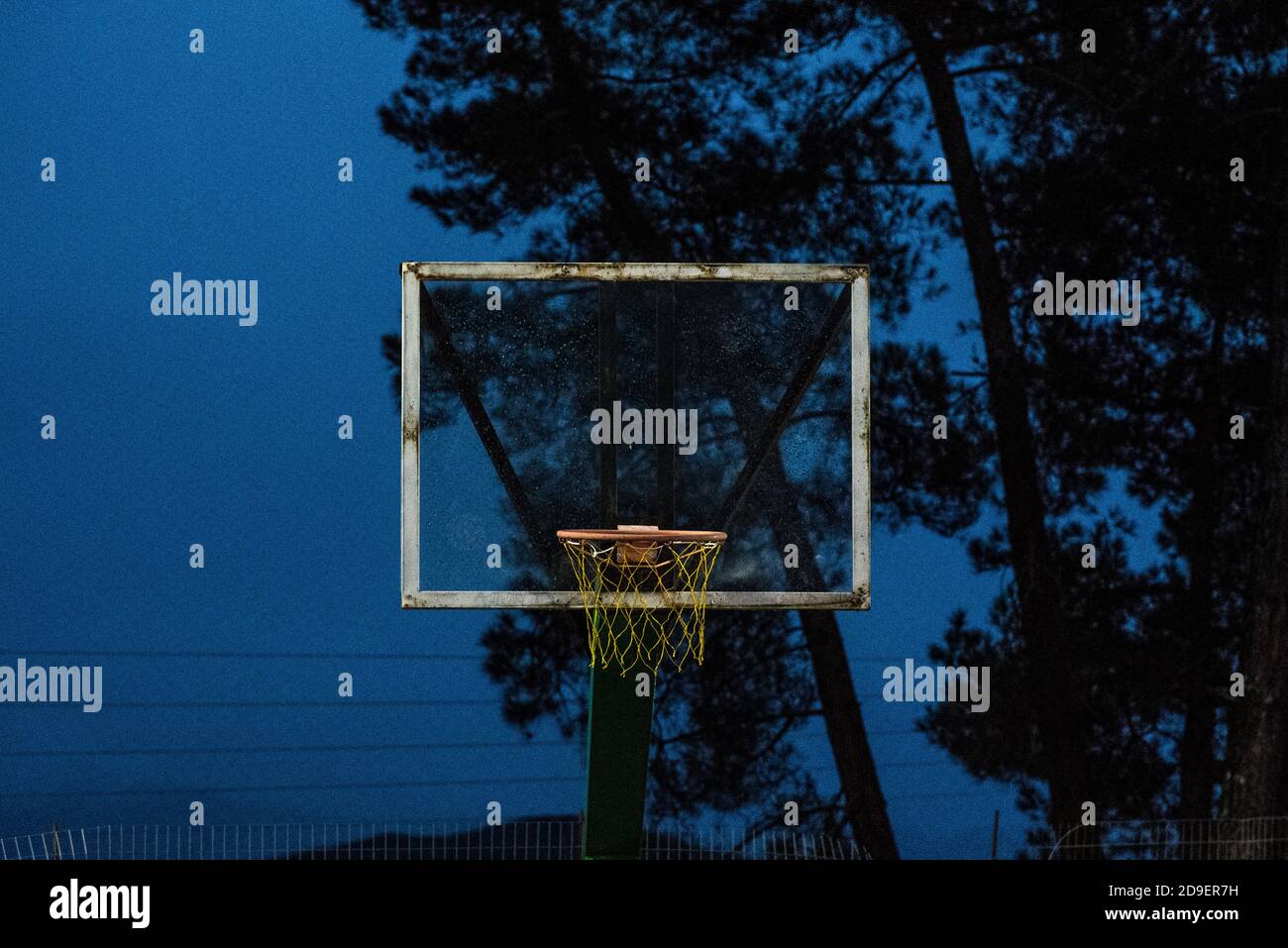 Basketball in nature Stock Photo - Alamy