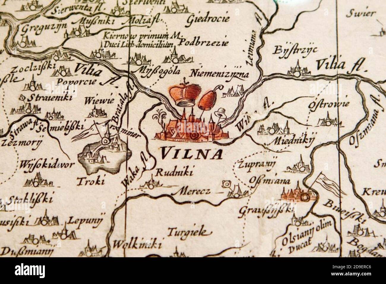 Map of vilna hi-res stock photography and images - Alamy