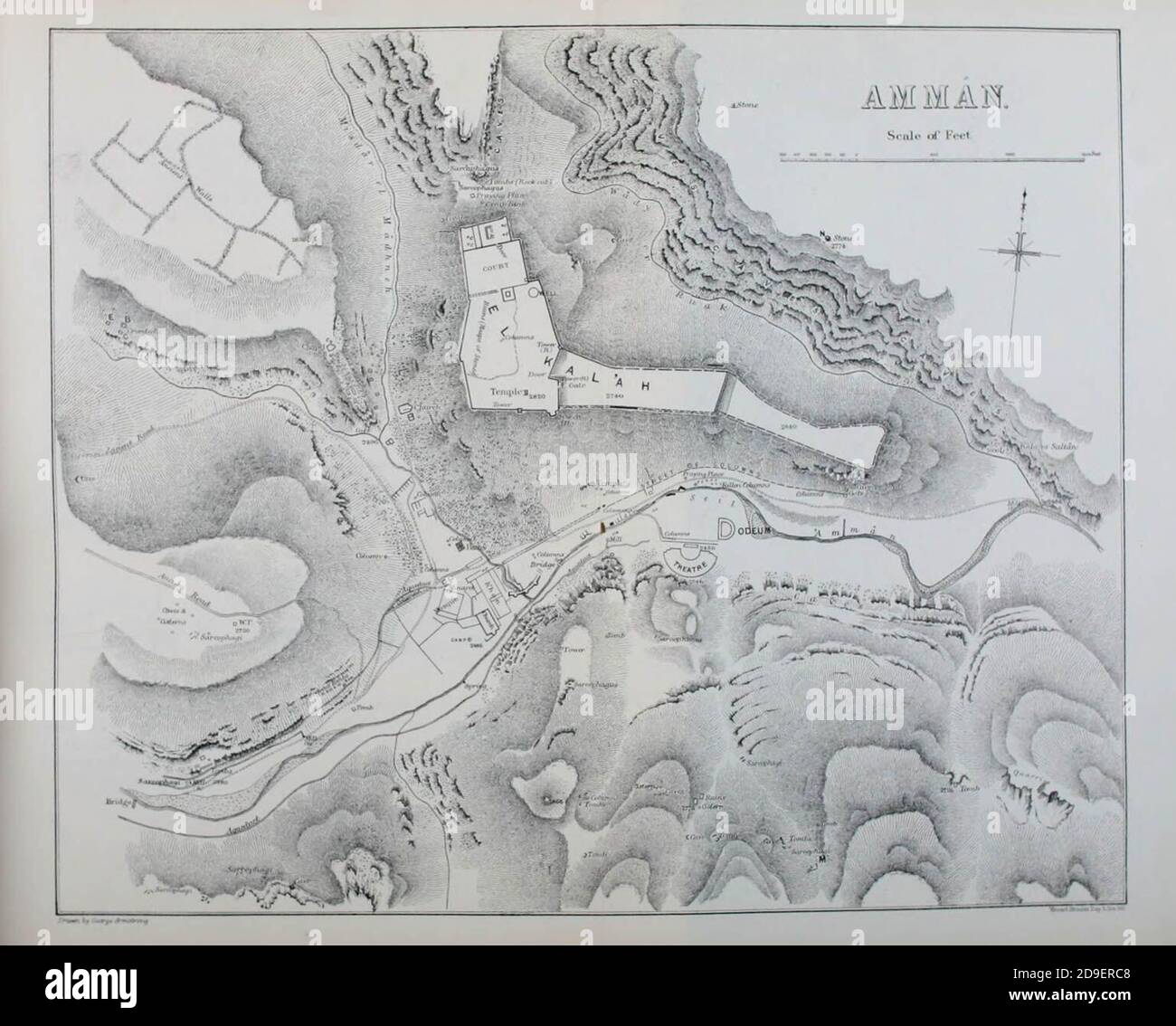 Amman map hi-res stock photography and images - Alamy