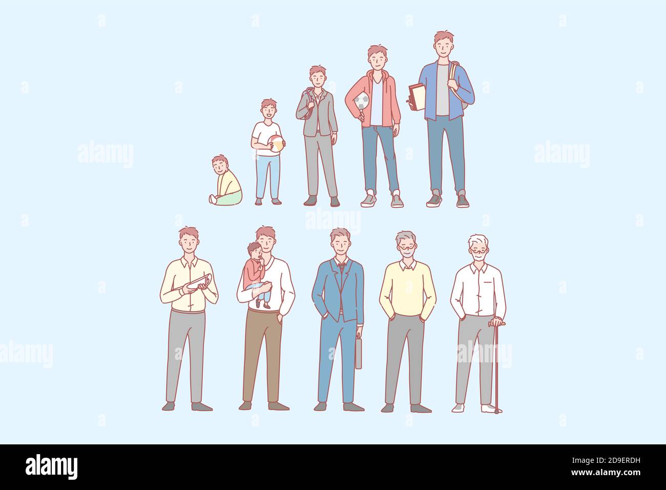 Stage of mans life Stock Vector Image & Art - Alamy