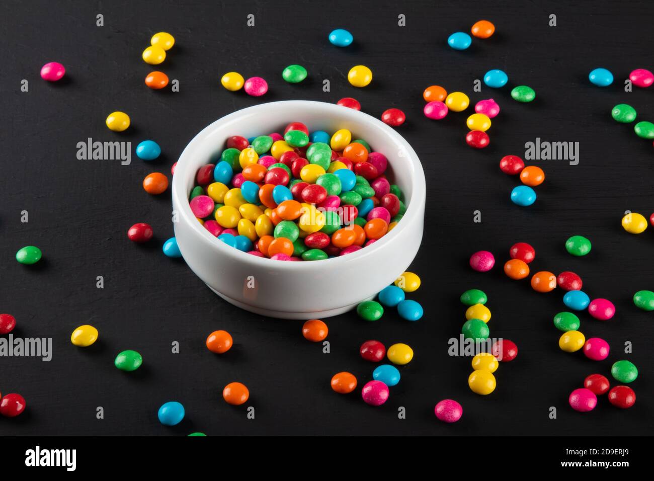 Colorful candy. Colorful sweets background. Black background Stock ...