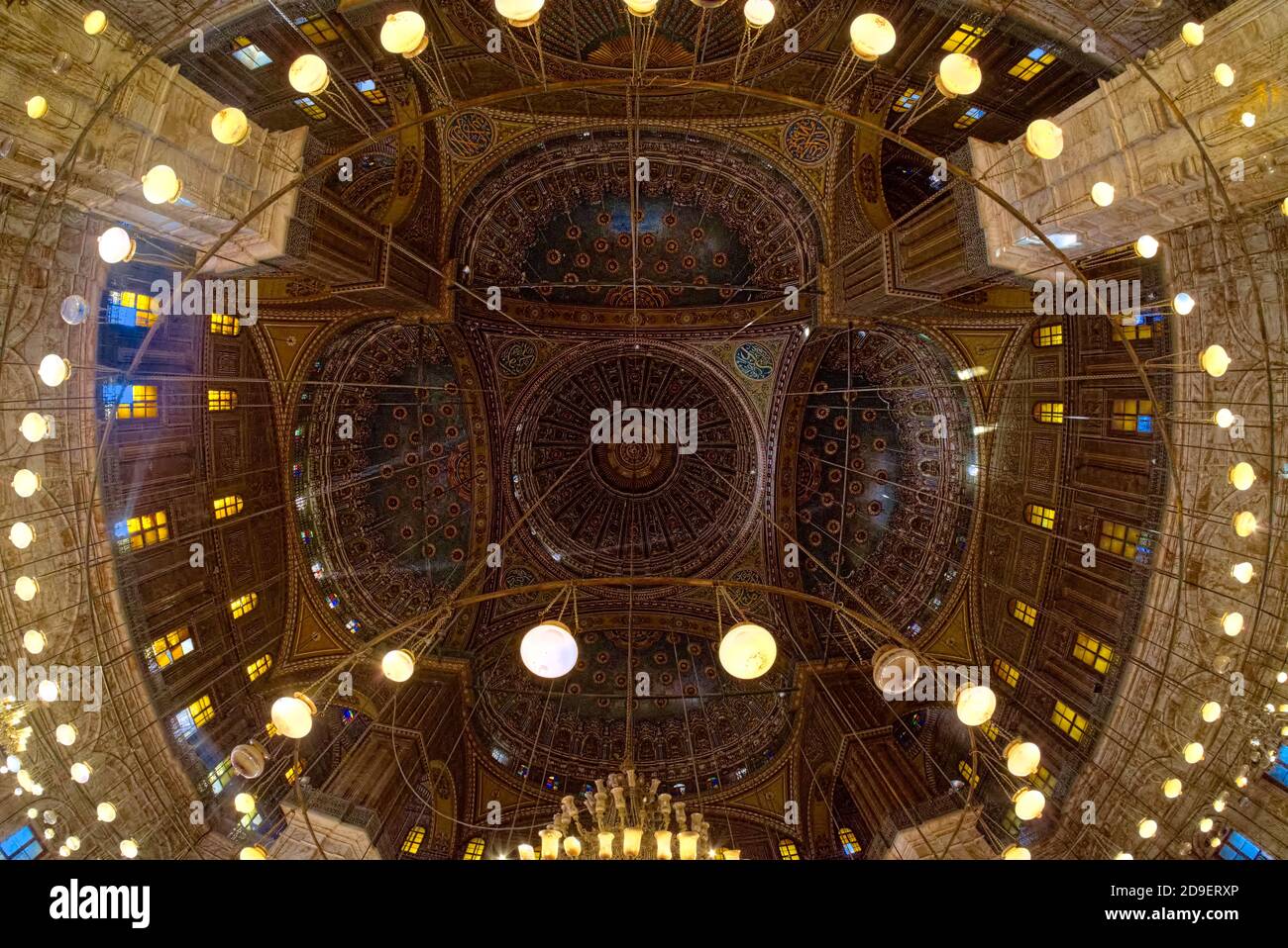 The plan of the mosque is a central dome carried on four piers and ...