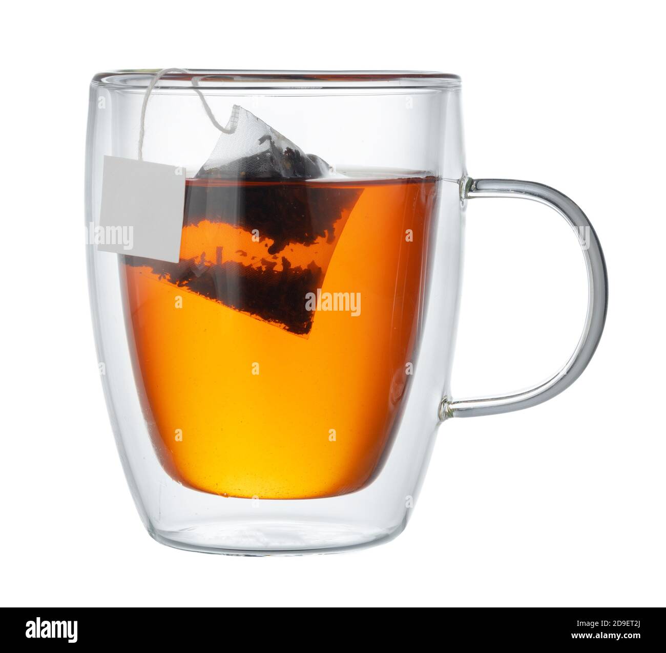 Glass cup of tea isolated on white background Stock Photo - Alamy