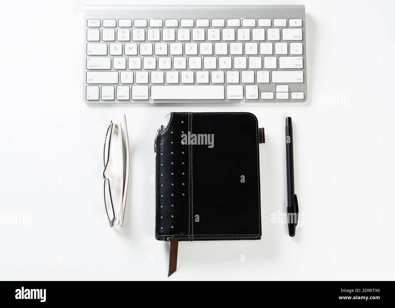 Still life of office workspace with supplies Stock Photo - Alamy