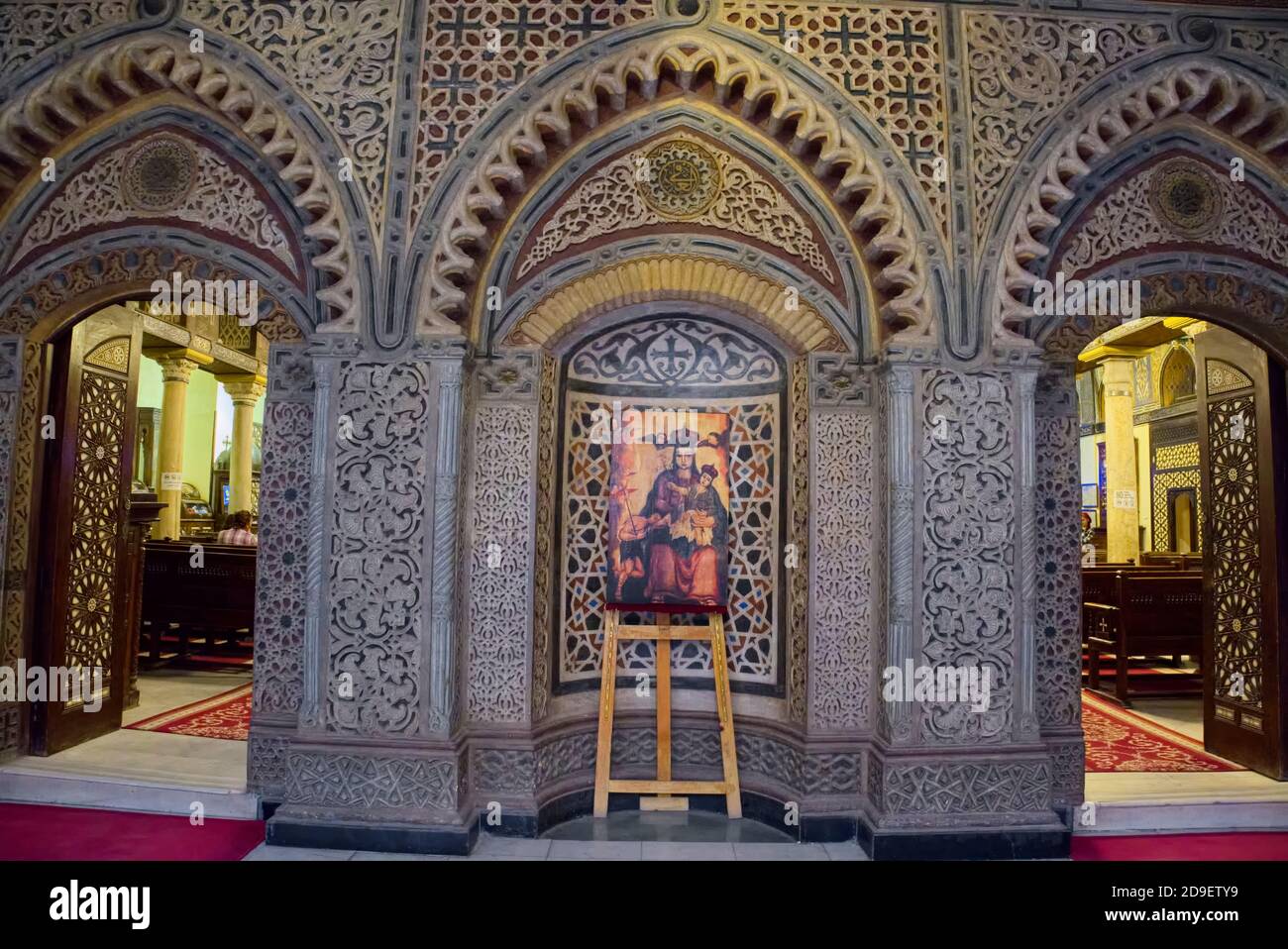 Virgin Mary church main door. Too bad that we didn’t allow to take ...