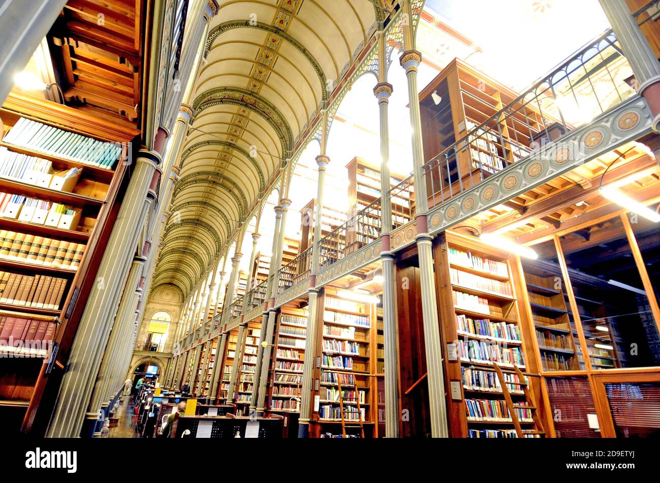 Historical university's library of Copenhagen Stock Photo - Alamy