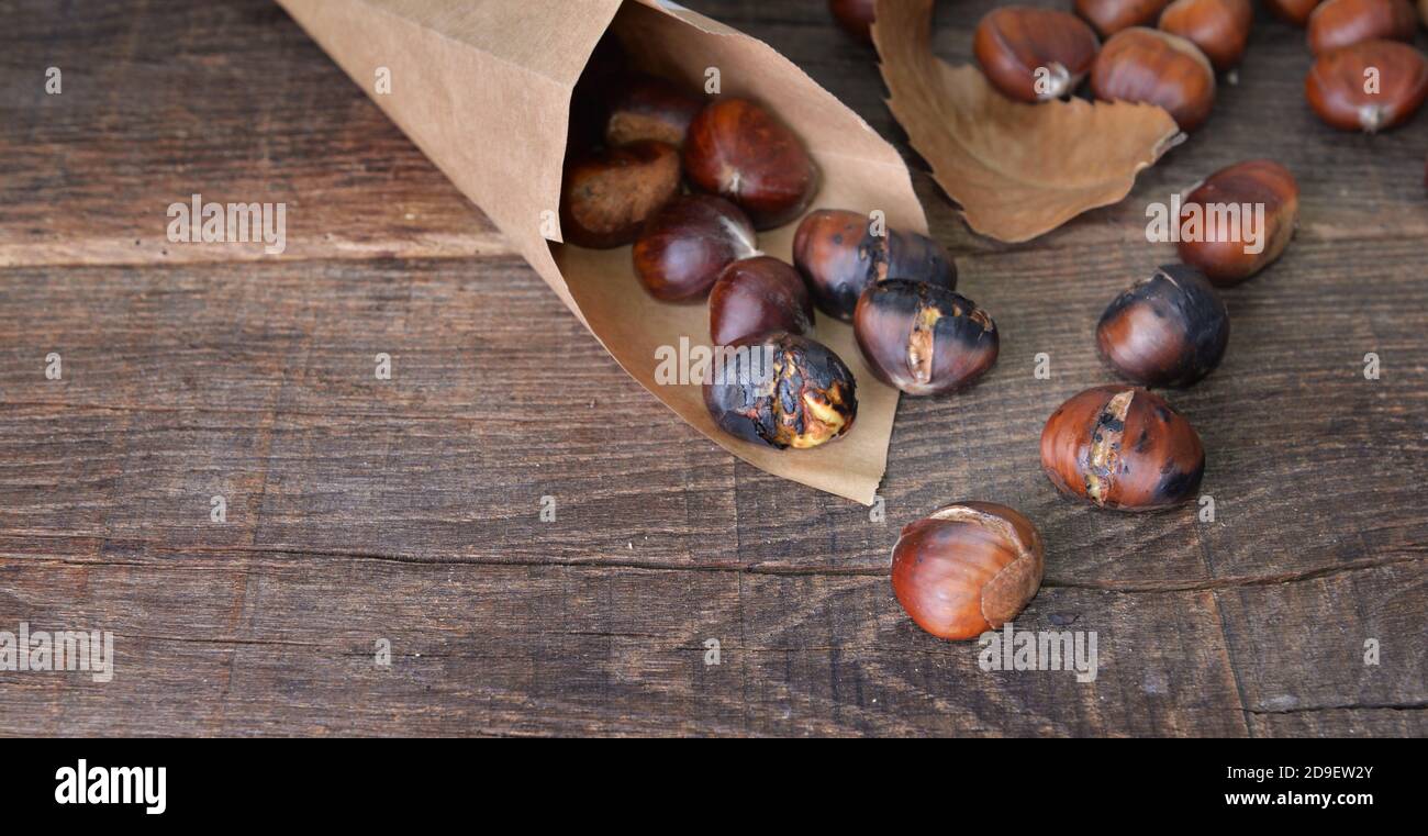 Chestnuts in a bag hi-res stock photography and images - Alamy