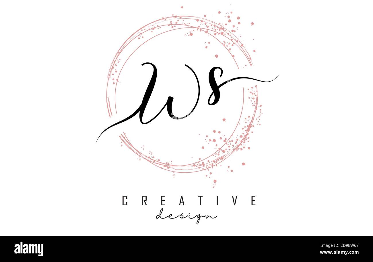 Handwritten ws vector vectors Cut Out Stock Images & Pictures - Alamy