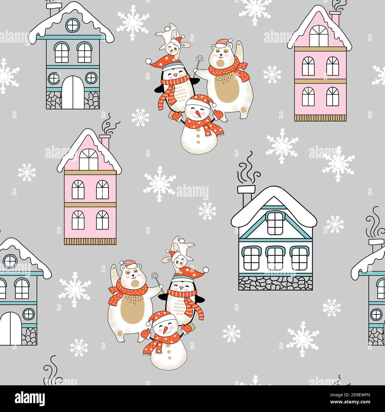 Pattern bear Stock Vector Images - Alamy