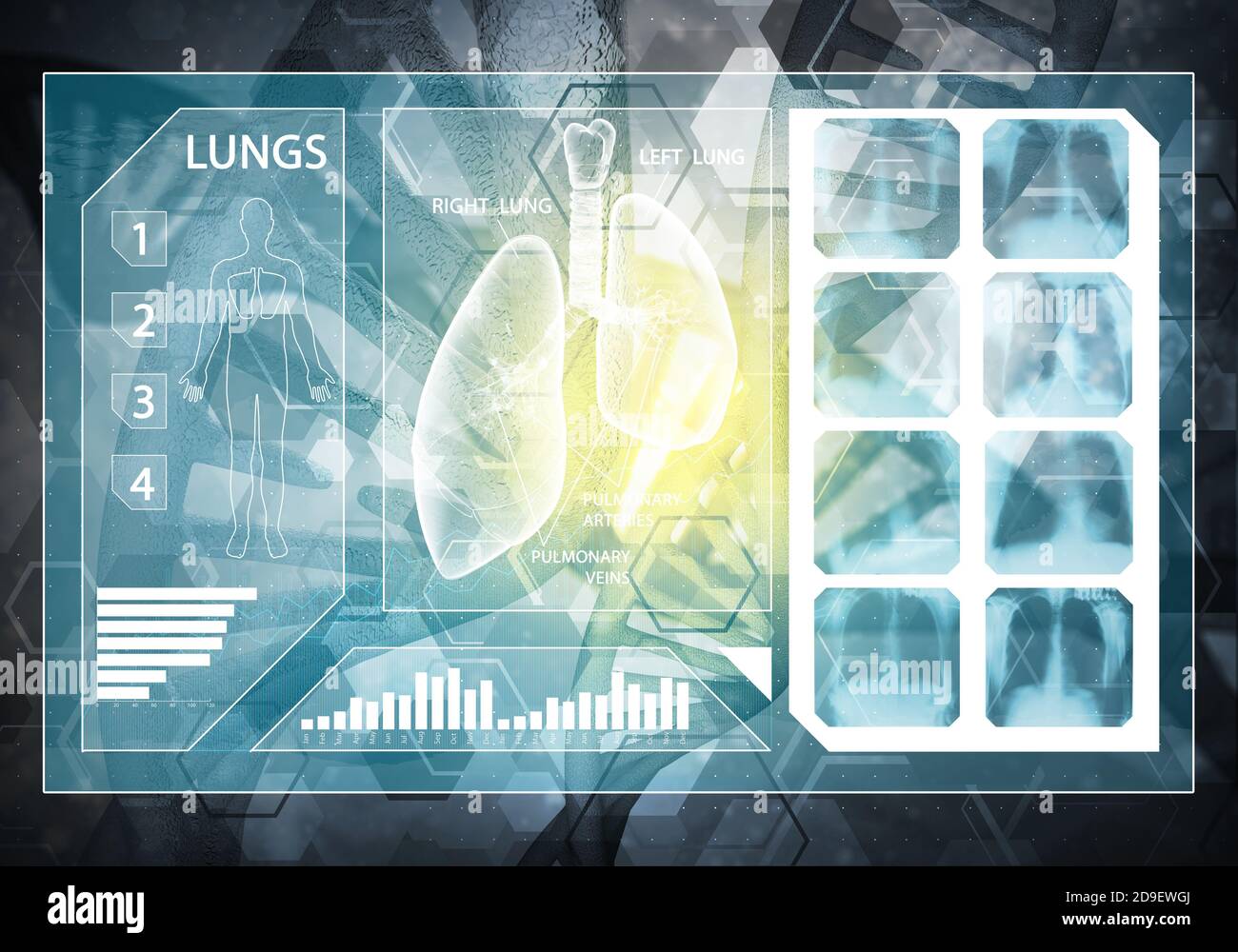Medicine user interface Stock Photo - Alamy