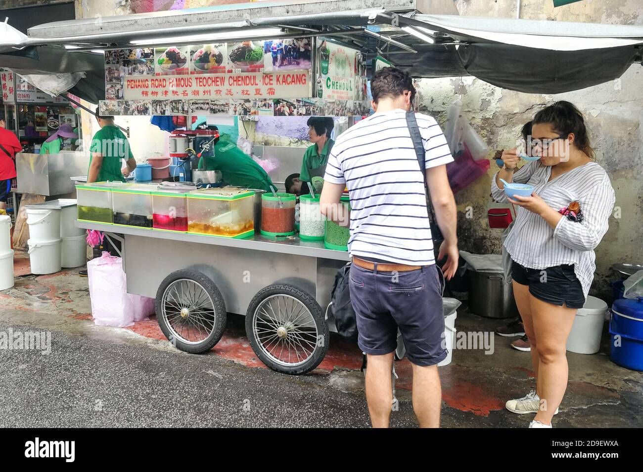 Penang is known for its food. Featured here the famous Penang Road ...