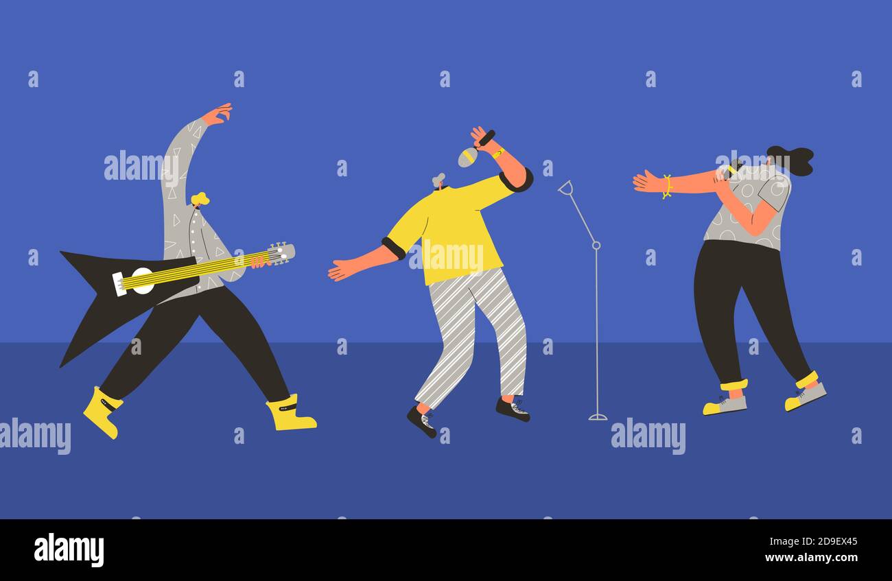 Trio live Stock Vector Images - Alamy