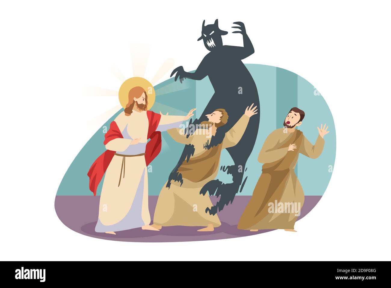 Jesus expelling demon hi-res stock photography and images - Alamy
