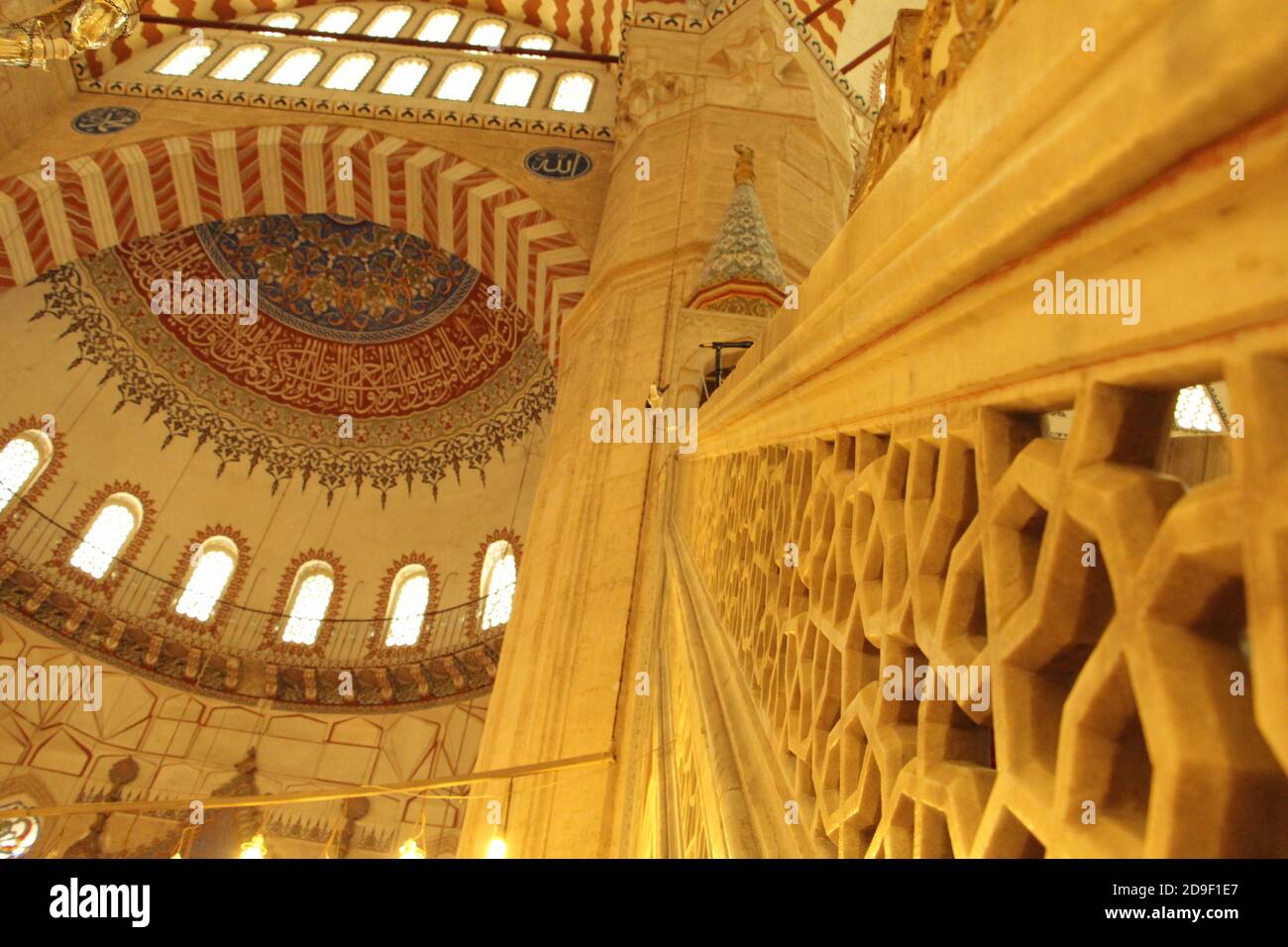 Interior of Edirne Selimiye Mosque Stock Photo - Alamy