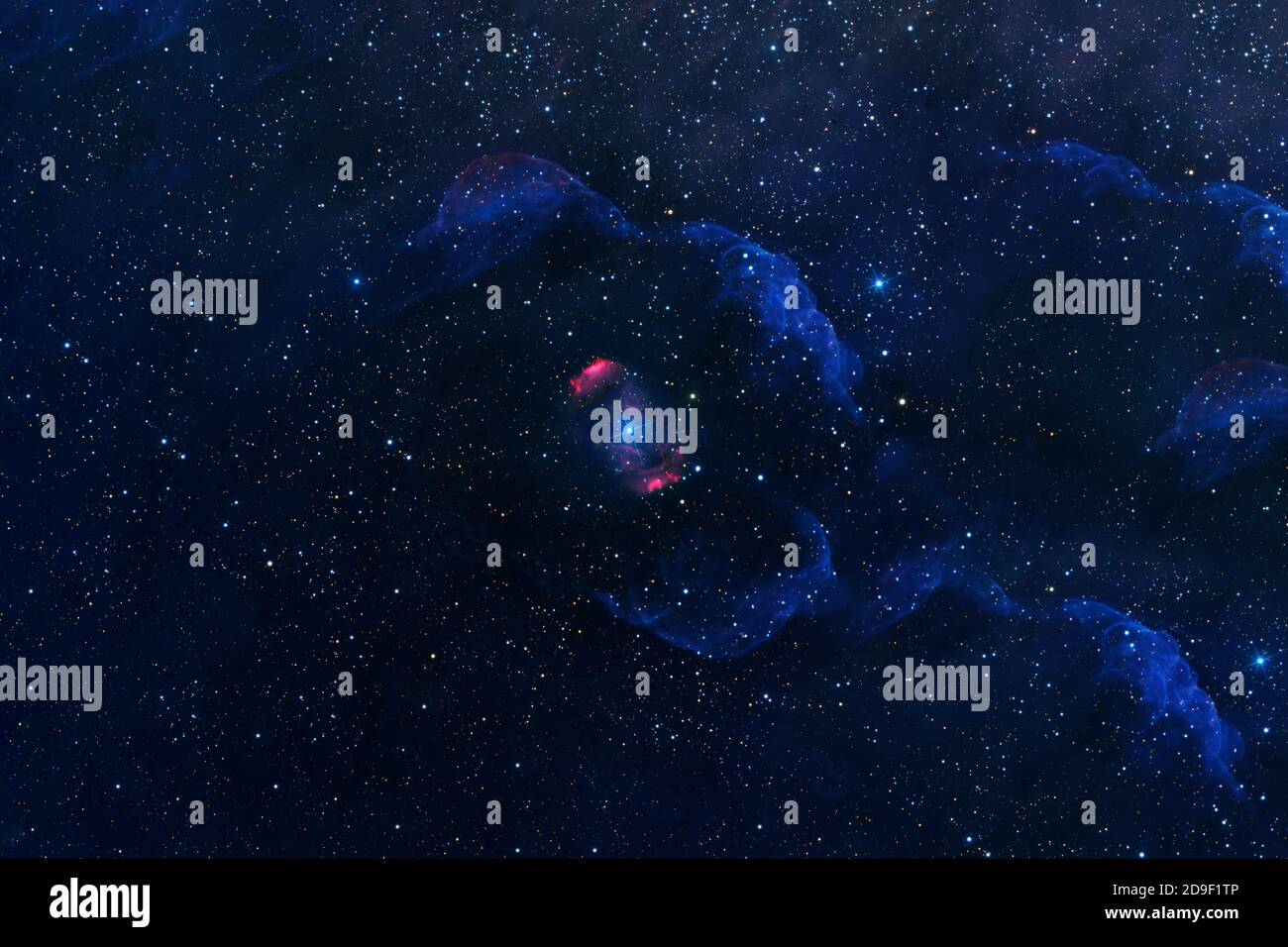 Beautiful blue galaxy in deep space. Elements of this image furnished ...