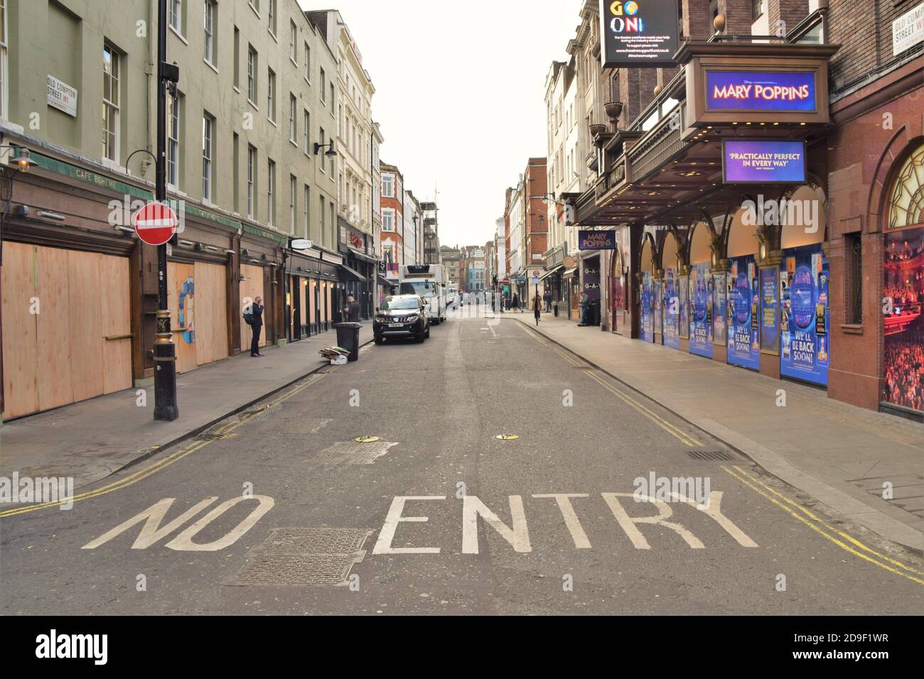Empty Old London Street