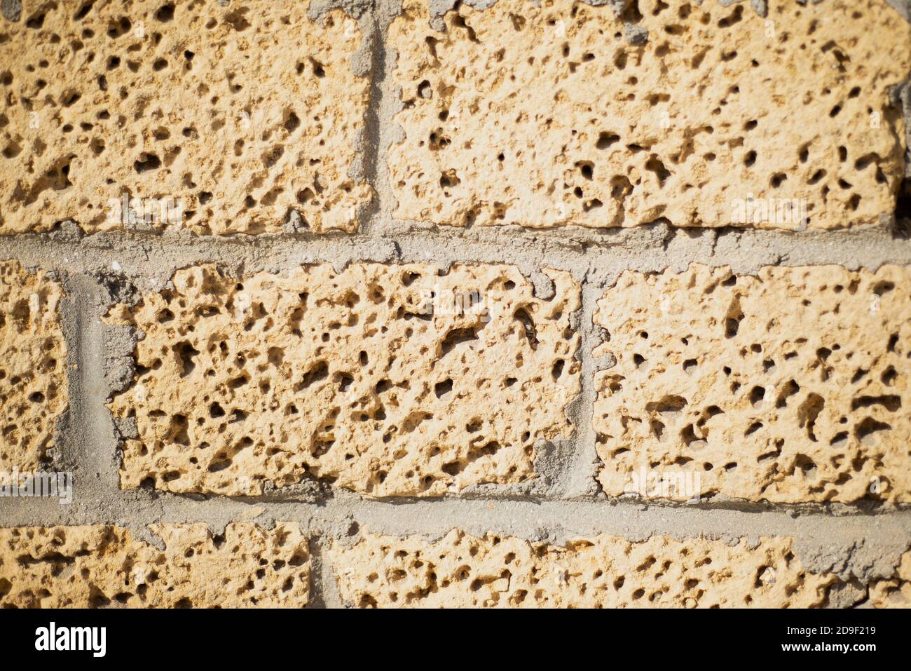 Shell rock bricks. Construction Materials. Building wall Stock Photo ...