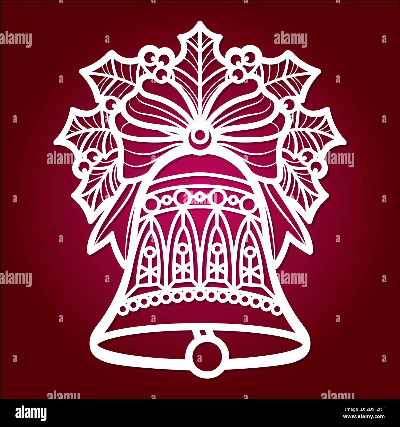 Bell silhouette Stock Vector Images - Alamy