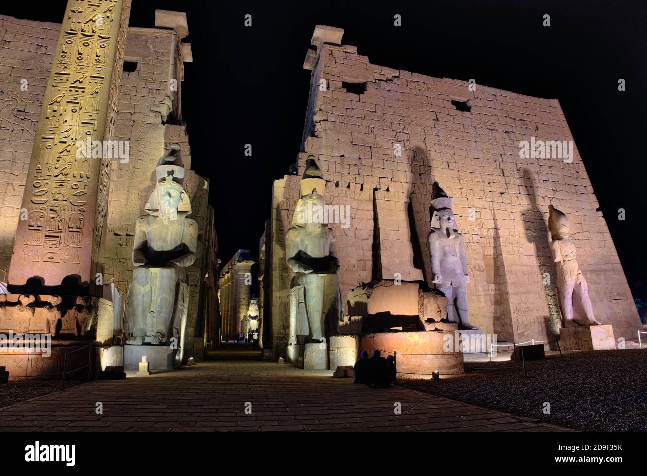 The entrance to the temple itself is known as the first pylon. It was ...