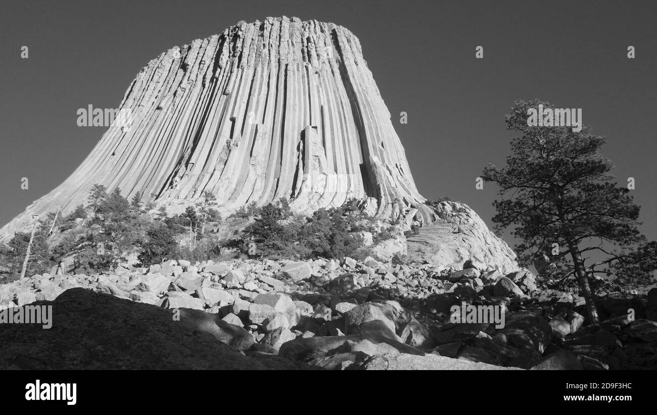 Devils Tower, Wyoming. The Tower is an astounding geologic feature that ...