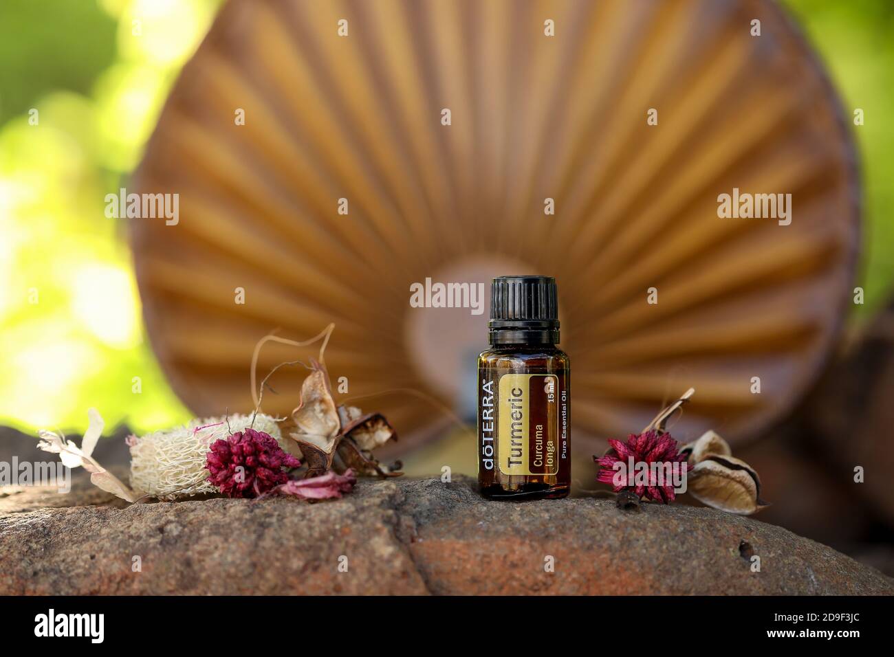 Illustrative editorial image of Doterra essential oils on display in ...