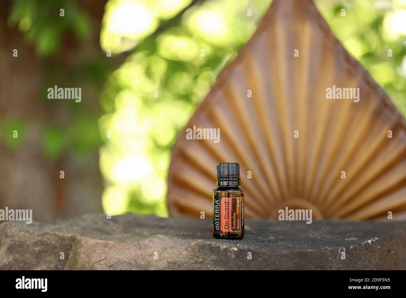 Illustrative editorial image of Doterra essential oils on display in ...