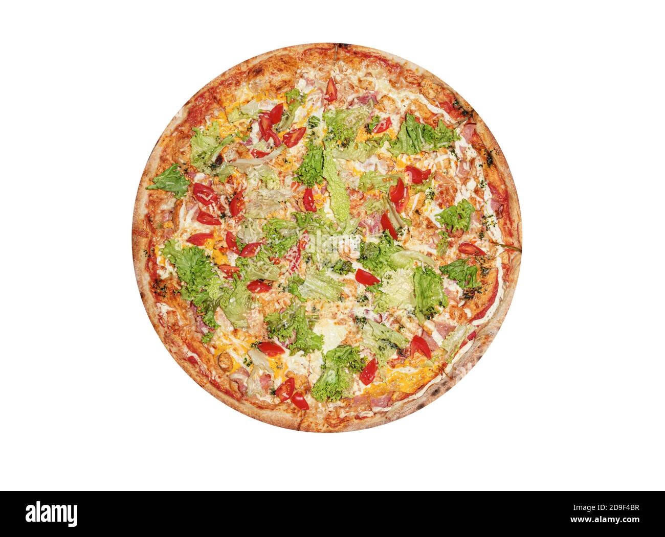 Appetizing spicy pepperoni pizza Cut Out Stock Images & Pictures - Alamy