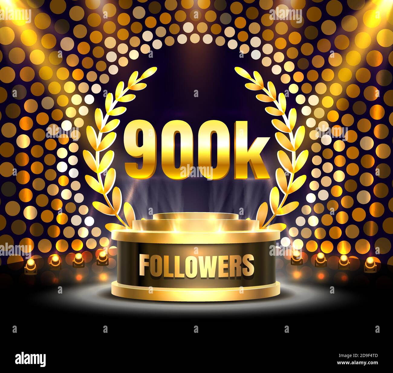 Thank you followers peoples, 900k online social group, happy banner ...