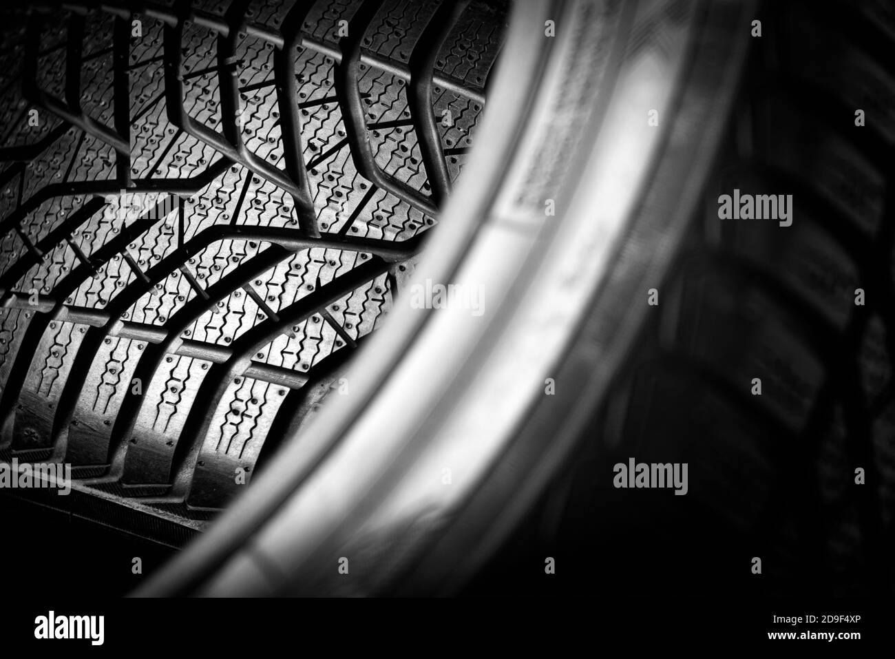 Car black tires close up. Car tires Stock Photo - Alamy