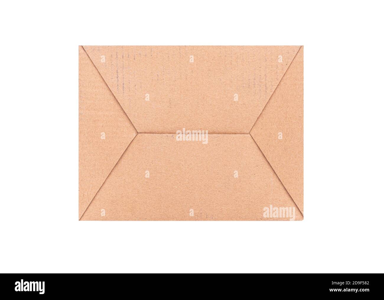 Cardboard mail box isolated on white background Stock Photo - Alamy