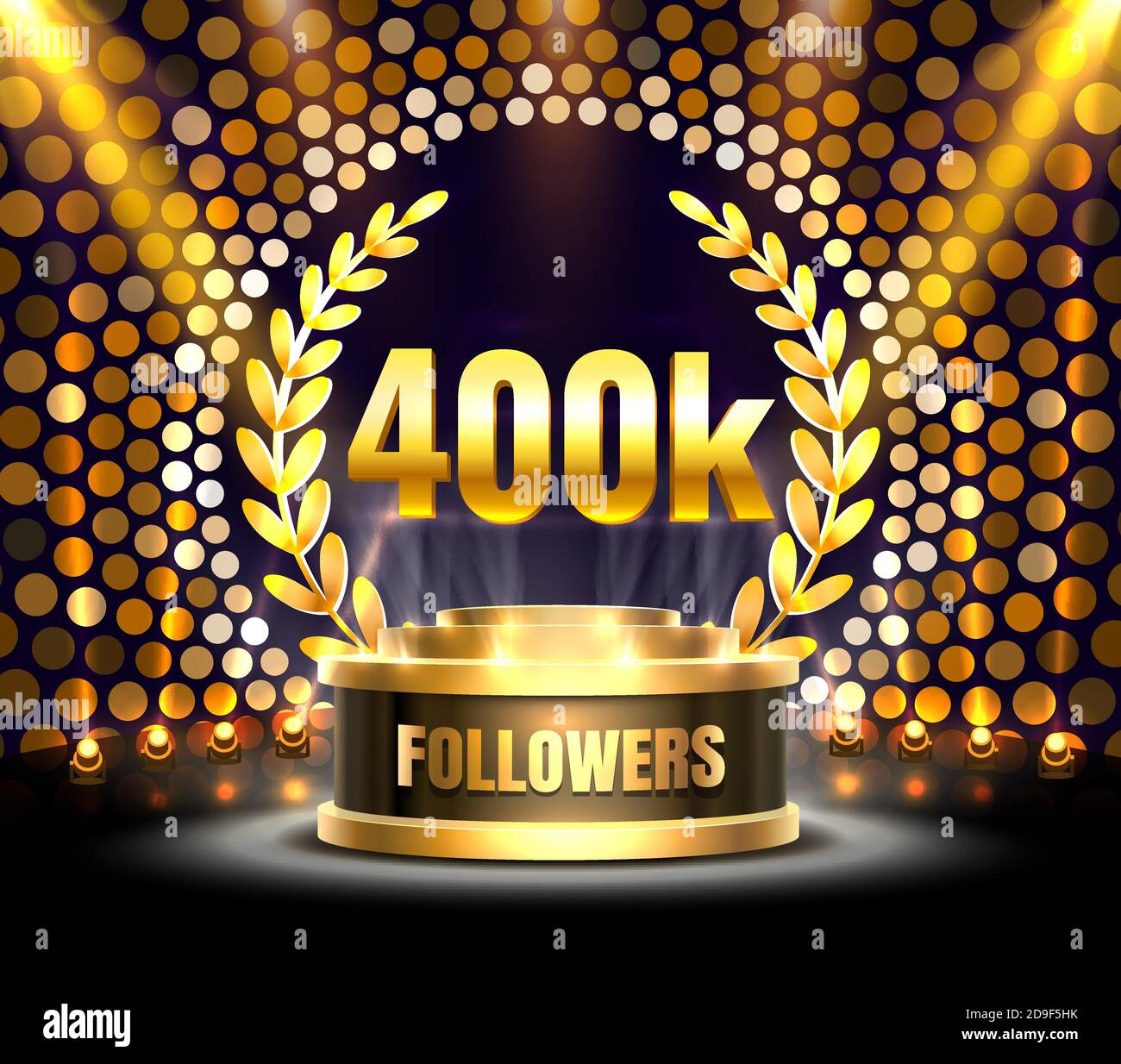 Thank you followers peoples, 400k online social group, happy banner ...