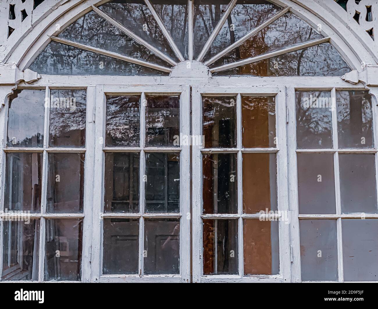 White wooden window of a house Stock Photo - Alamy