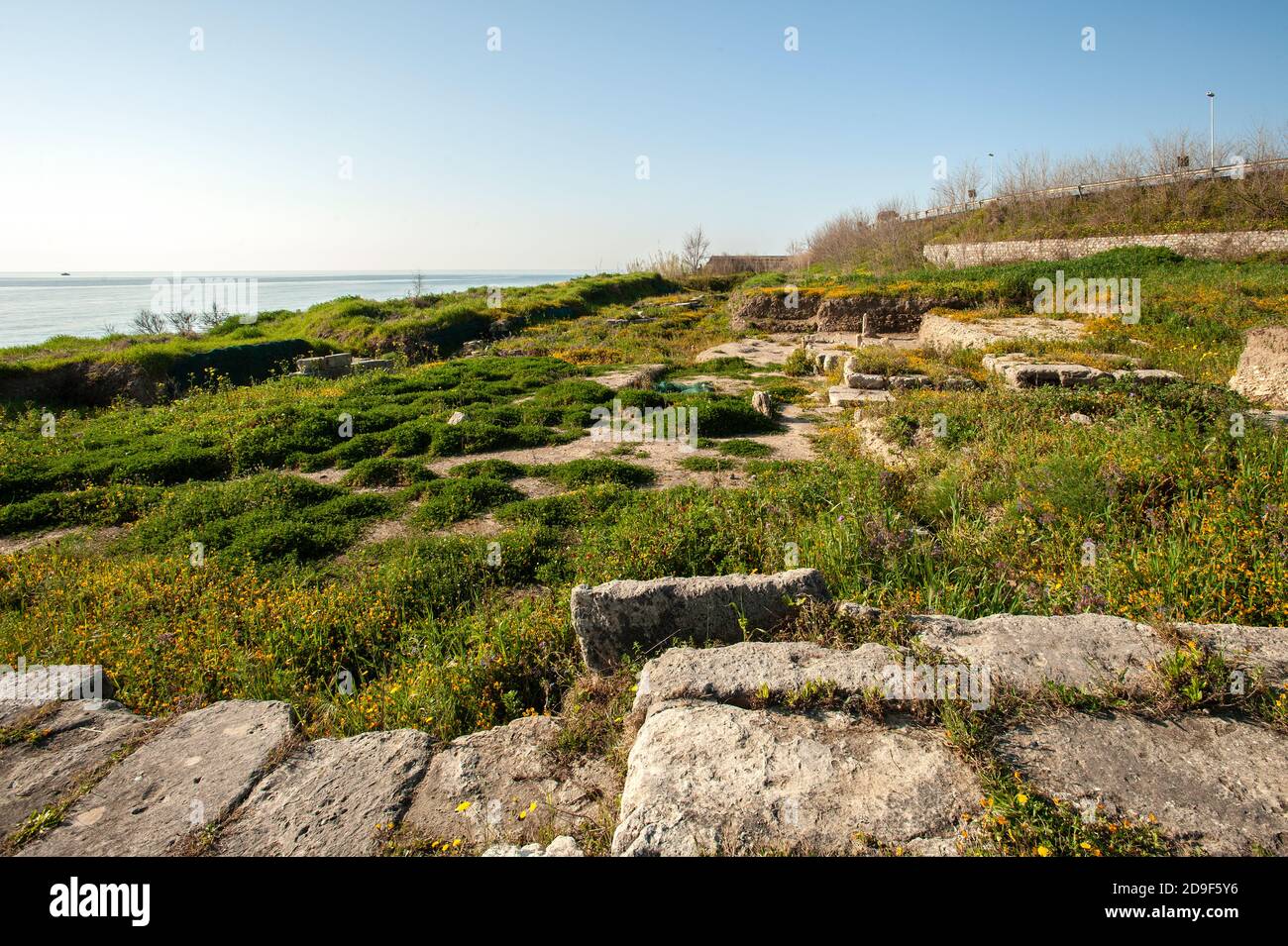 Italy Calabria Monasterace -archaeological remains of ancient Kaulon ...