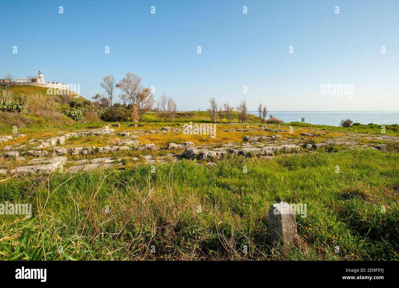 Italy Calabria Monasterace -archaeological remains of ancient Kaulon ...