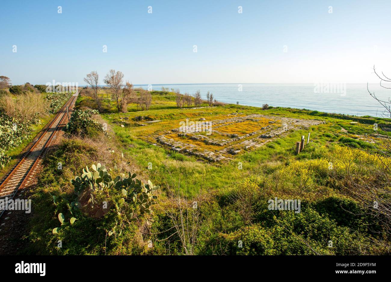 Italy Calabria Monasterace -archaeological remains of ancient Kaulon ...