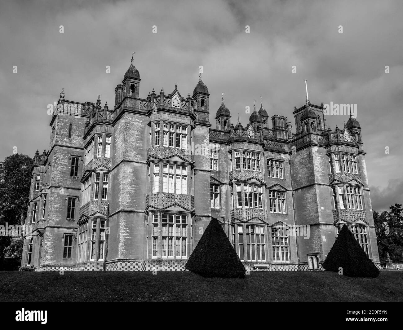 Black and White Landscape of Englefield House, Englefield Estate ...