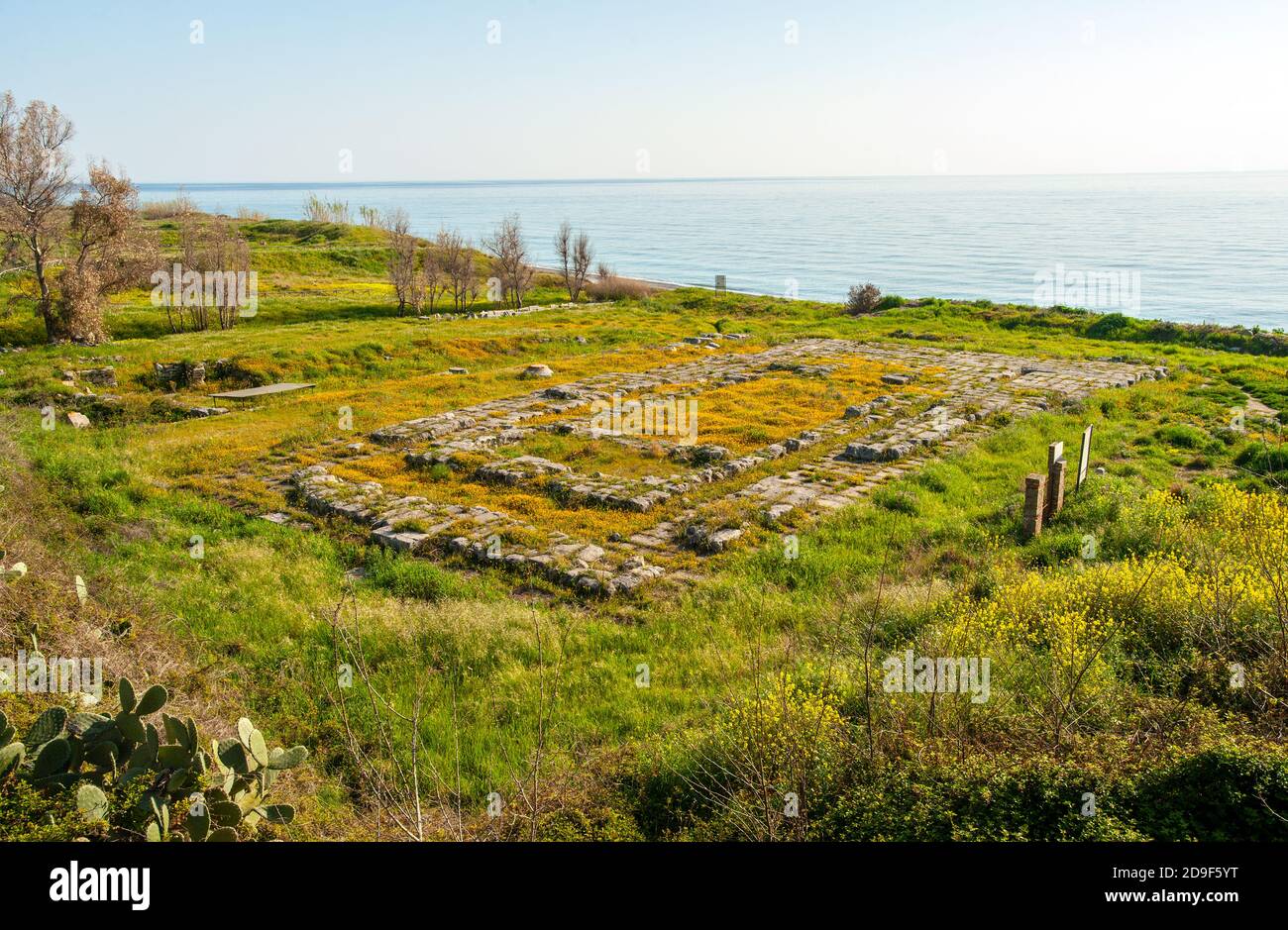 Italy Calabria Monasterace -archaeological remains of ancient Kaulon ...