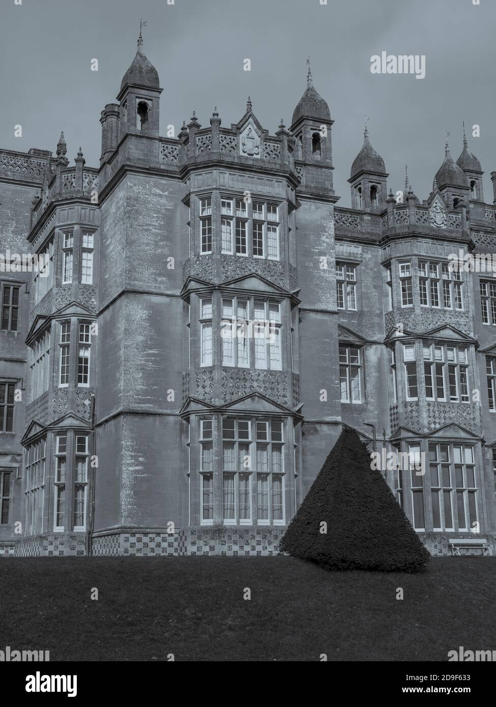 Black and White Landscape of Englefield House, Englefield Estate ...