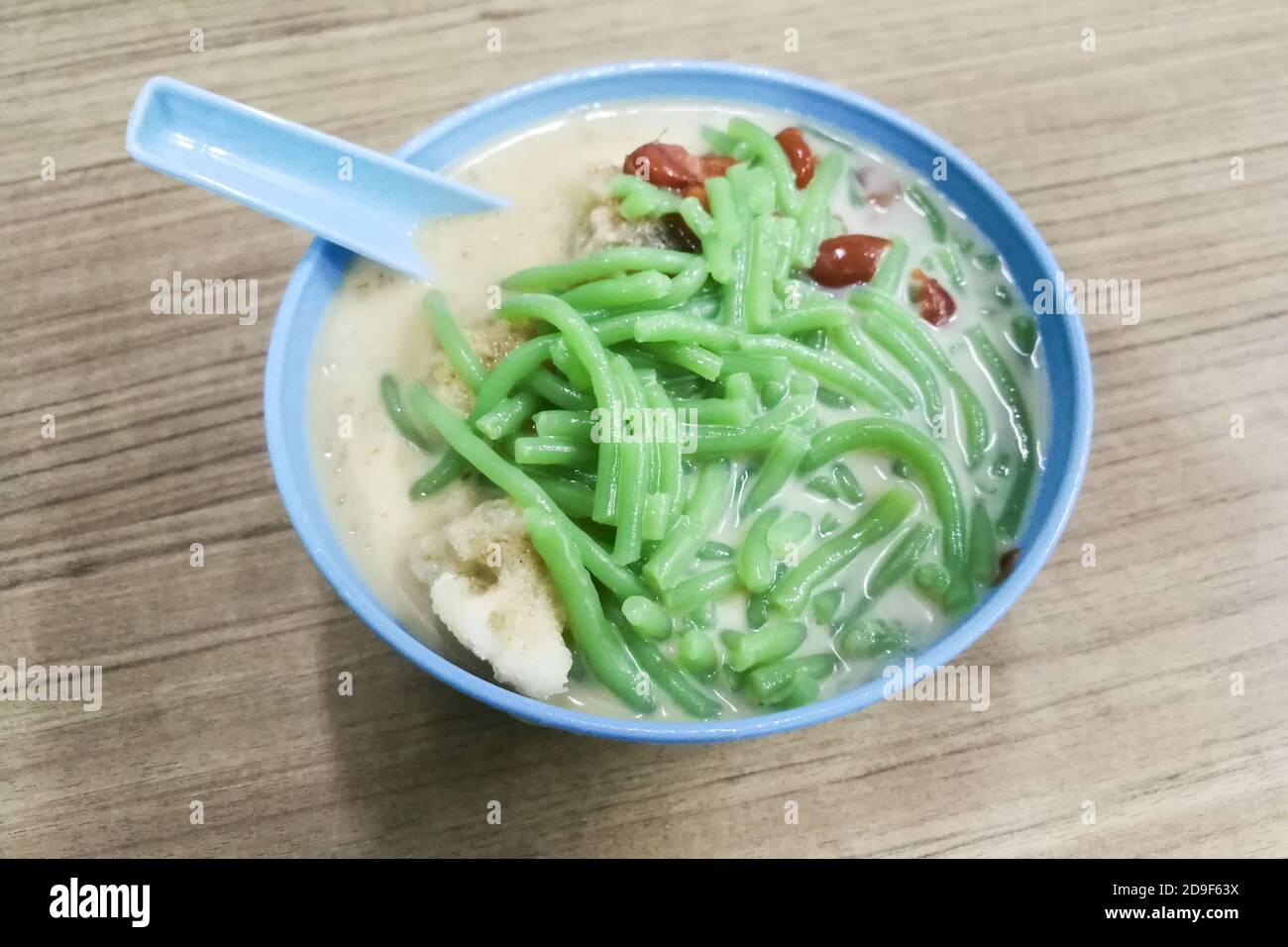 Penang road famous refreshing chendol with red bean served in bowl ... Penang road famous refreshing chendol with red bean served in bowl ...