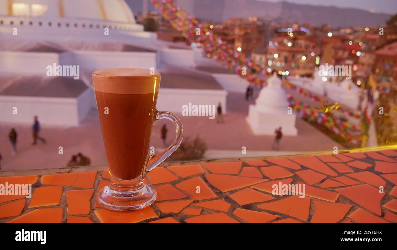 Boudhanath stupa sunset hi-res stock photography and images - Alamy
