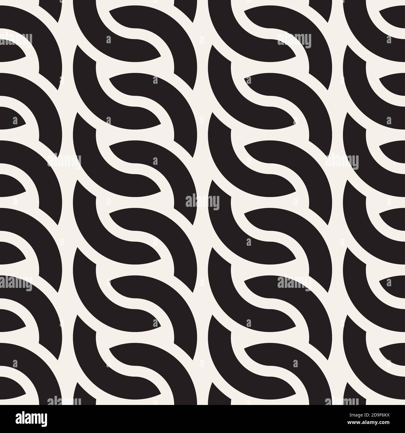 Vector seamless pattern. Decorative geometric interlaced lines design ...